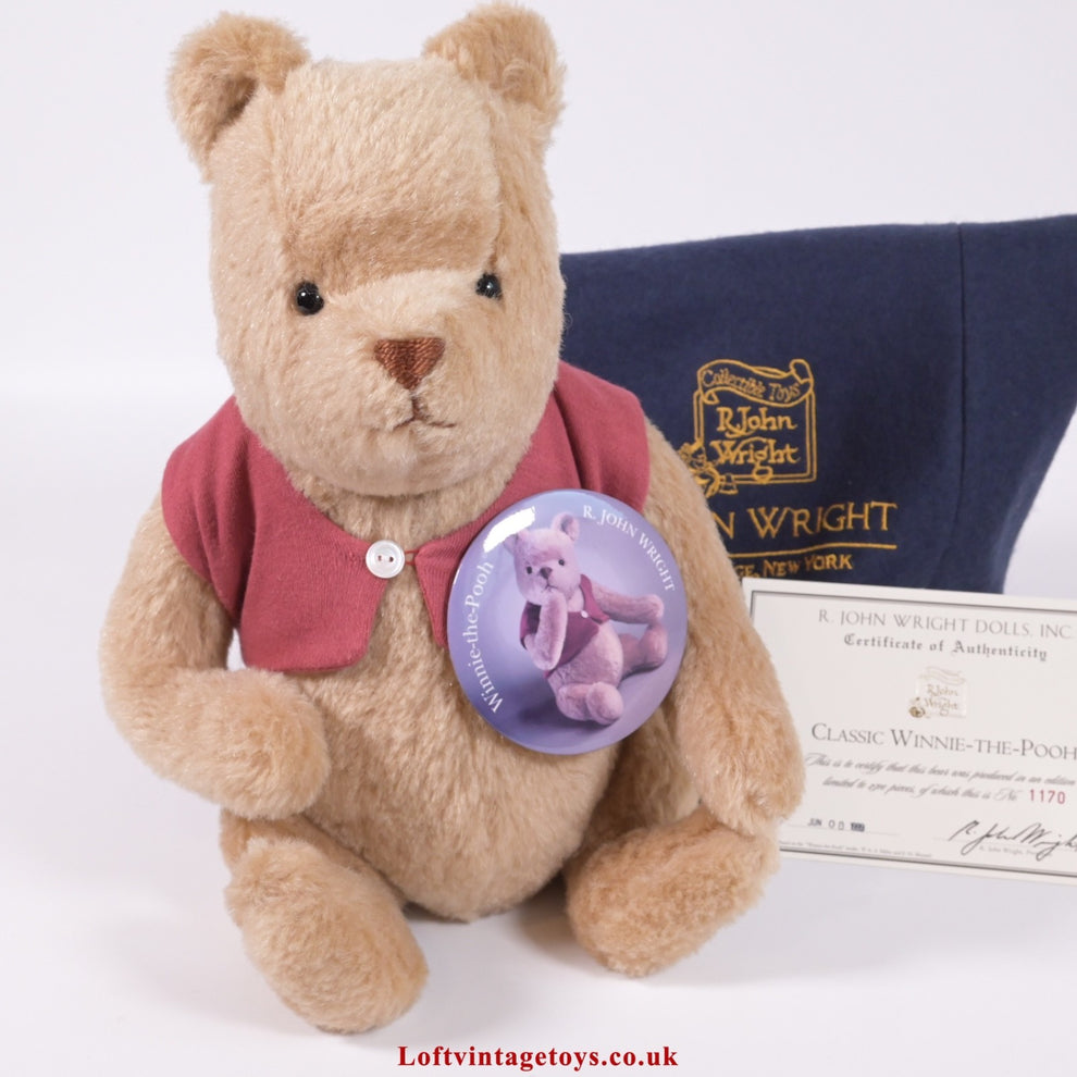 R. John Wright Classic Winnie the Pooh Teddy Bear – LoftVintageToys