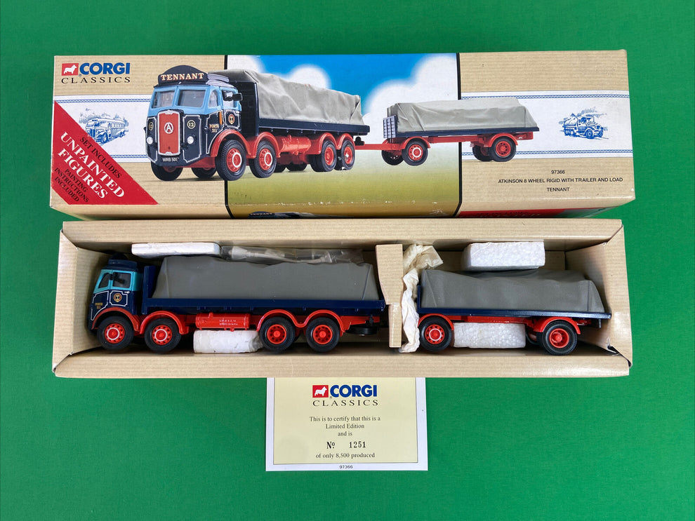 CORGI 97366 ATKINSON RIGID WITH TRAILER AND LOAD TENNANT – LoftVintageToys