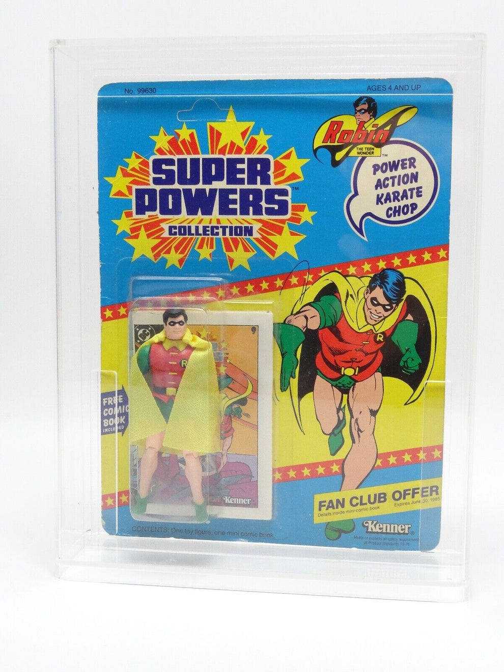 KENNER SUPER POWERS COLLECTION ROBIN FIGURE IN ACRYLIC CASE ...